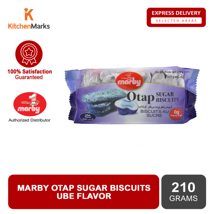 Marby Otap Sugar Biscuits Ube Flavor 210grams | Lazada PH