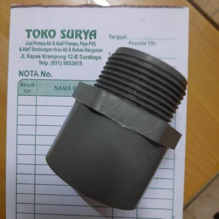 Sok Drat Luar 1-1/2" Maspion SDL PVC 1 1/2 fitting pipa | Lazada Indonesia