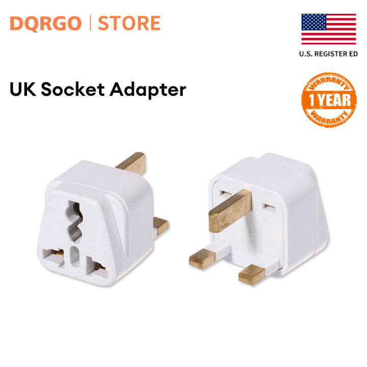 DQRGO UK Socket Adapter Travel Universal 3 Pin Plug Adapter Converter ...