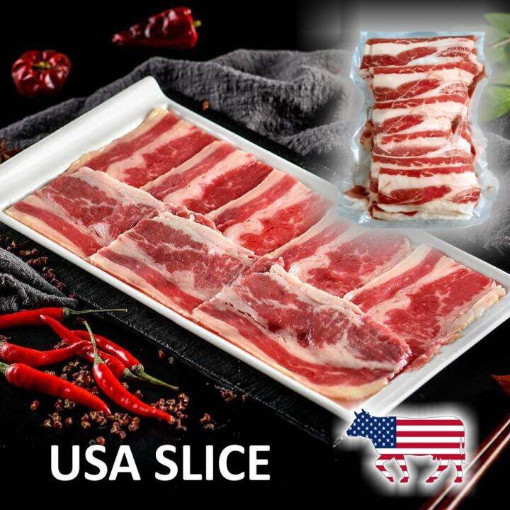 Premium USA US American Slice Shortplate - Daging Yoshinoya 500 gram ...