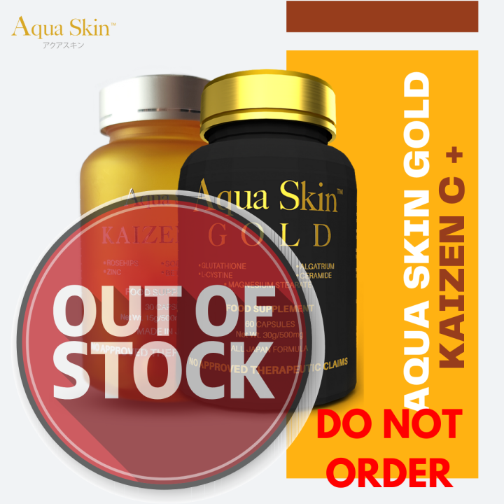 Aqua Skin Gluta Gold Kaizen C Glutathione Caps Gluta Capsule Ceramide ...