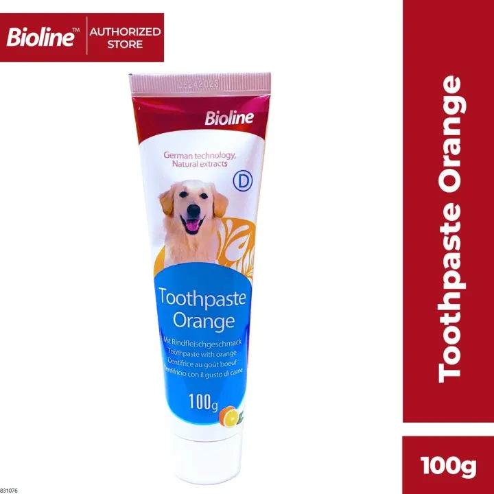 Bioline Dog Toothpaste - Orange Flavor (100g) | Lazada PH