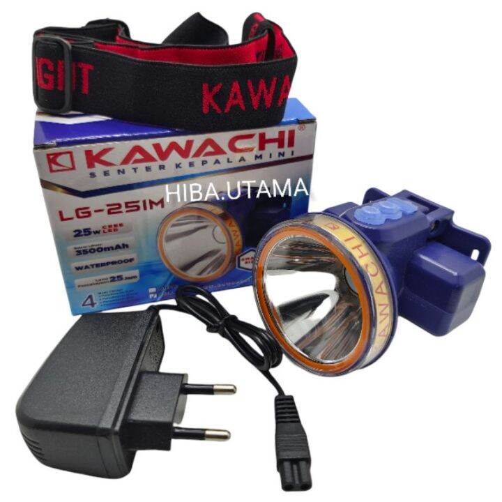 Senter Kepala KAWACHI 25 Watt LG-251M/Headlamp Kepala KAWACHI/Senter ...