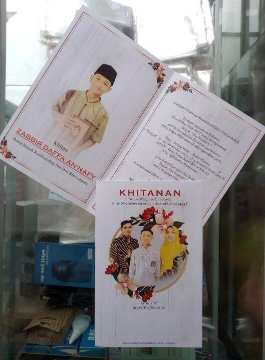 (300) Undangan, Undangan Khitanan, Sunatan Cetak Cepat | Lazada Indonesia