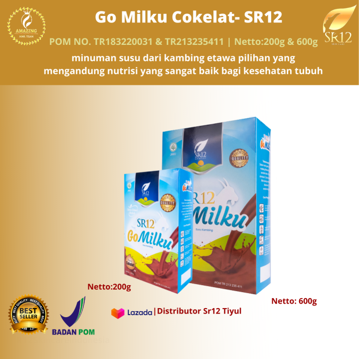 Go Milku Sr12 rasa cokelat 200gr||Susu kambing etawa||Susu kesehatan ...
