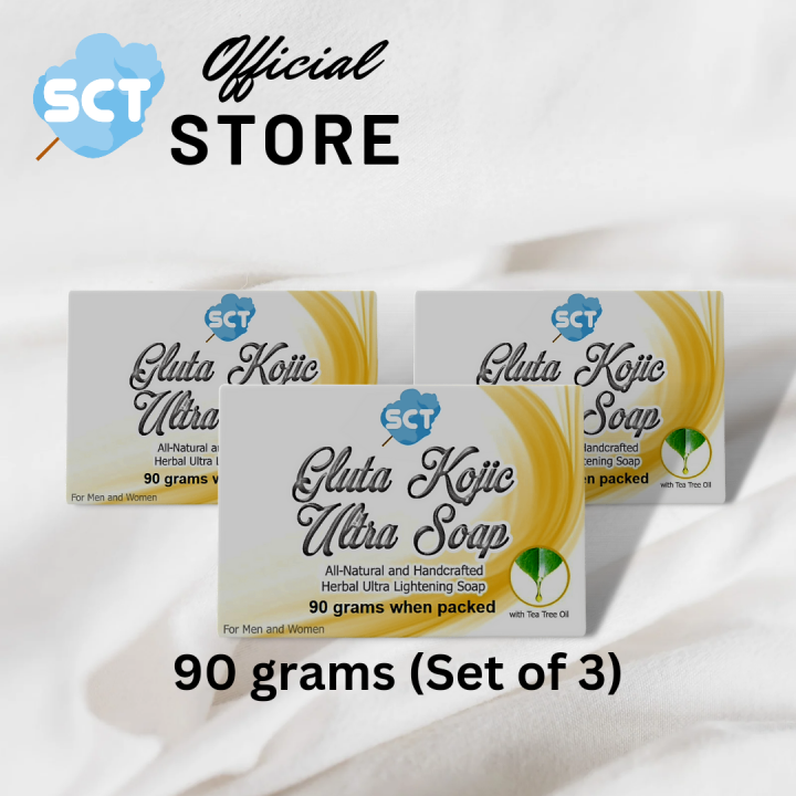 SCT Gluta Kojic Ultra Soap 90 grams Whitening Soap * SCT Soap * 3 ...
