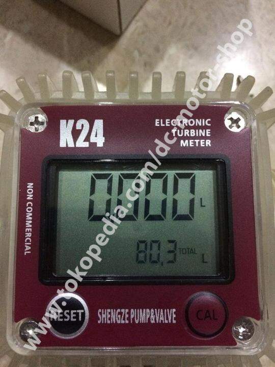 Flow Meter Turbine Digital Diesel Fuel For Chemical K24 | Lazada Indonesia