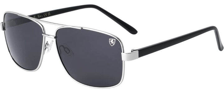 KHAN Breakout - Polarzied Lightweight Rectangular Aviators Sunglasses ...
