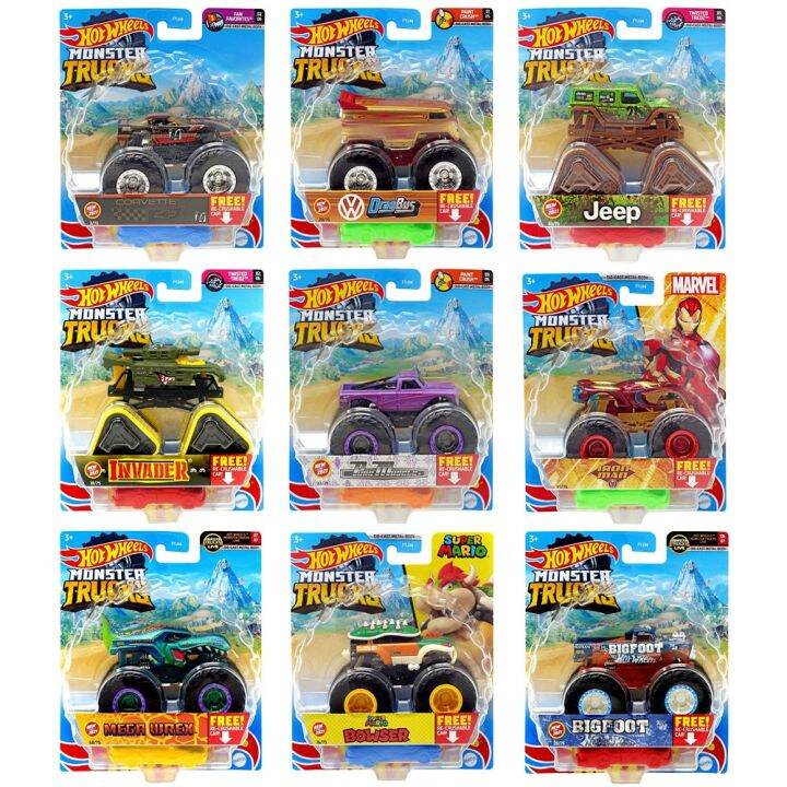Hot wheels wild monster truck super monster truck toy boy racing 1 2021 ...