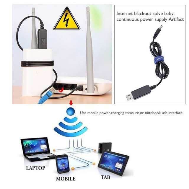 pinsan PLDT & Globe smart home Prepaid Wifi to Powerbank Cord step-up ...