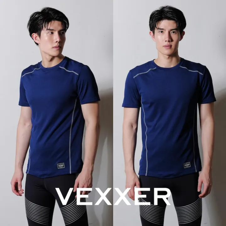 Vexxer Running Shirt X01 - สีกรม เสื้อกีฬา แขนสั้น เสื้อยืด เสื้อวิ่ง ...