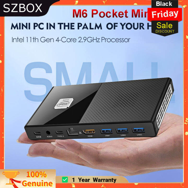 M6 Pocket Mini PC 11th Win11/10 Celeron N5105 2.9GHz 8/16GB LPDDR4 ...