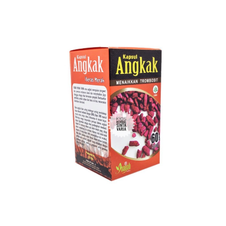 KAPSUL ANGKAK HERBAL KAPSUL TROMBOSIT 60kps kapsul beras merah angkak ...