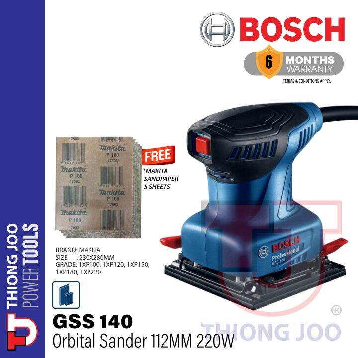 BOSCH GSS 140 ORBITAL SANDER | Lazada