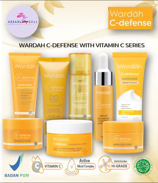 Wardah C-DEFENSE with vitamin c series | Lazada Indonesia