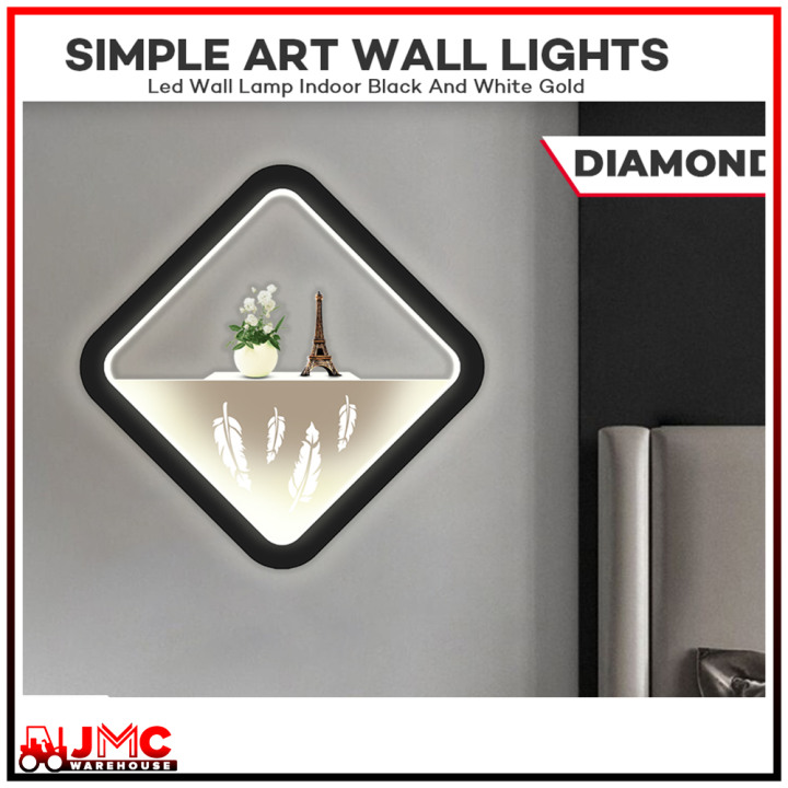JMC Hot Sale Led Wall Lamp Indoor Black And White Gold Wall Lamp Simple ... JMC Hot Sale Led Wall Lamp Indoor Black And White Gold Wall Lamp Simple ...