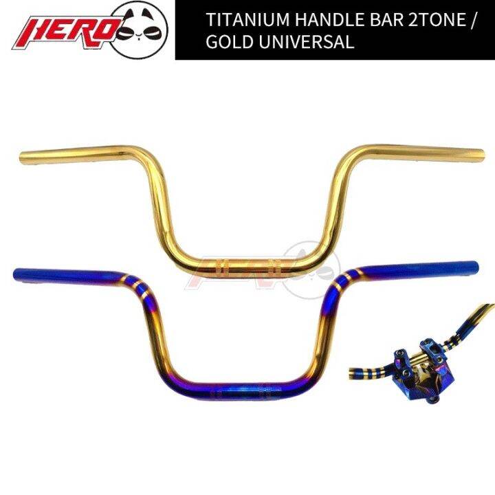 Ready stock Titanium Handle Bar 2tone Gold Universal Made IN Thailand ...