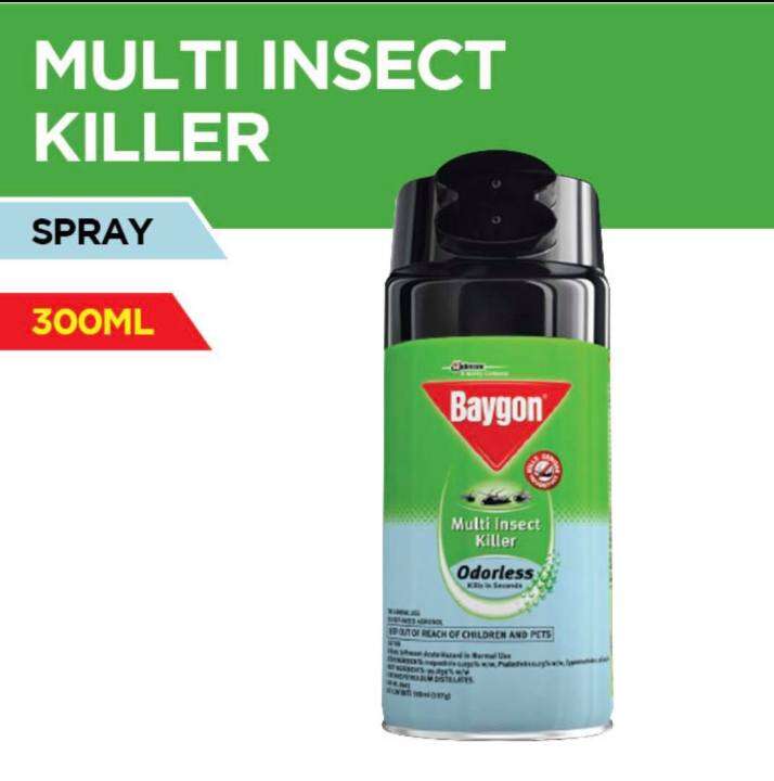 Baygon Spray Protector Multi-Insect Killer Odorless - 300ml | Lazada PH