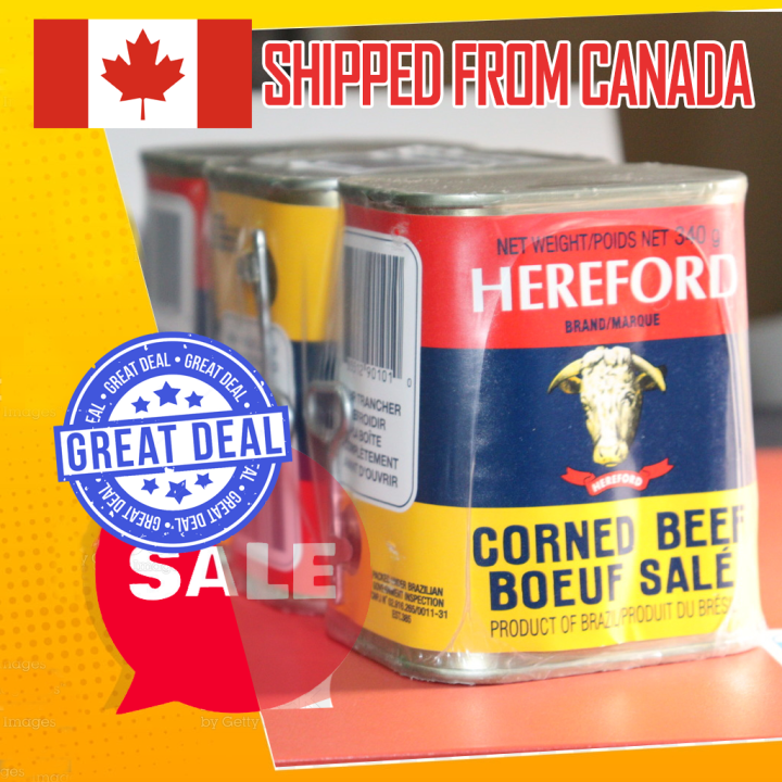 HEREFORD CORNED BEEF (340G X 3 Cans) SHIPPED FROM CANADA | Lazada PH