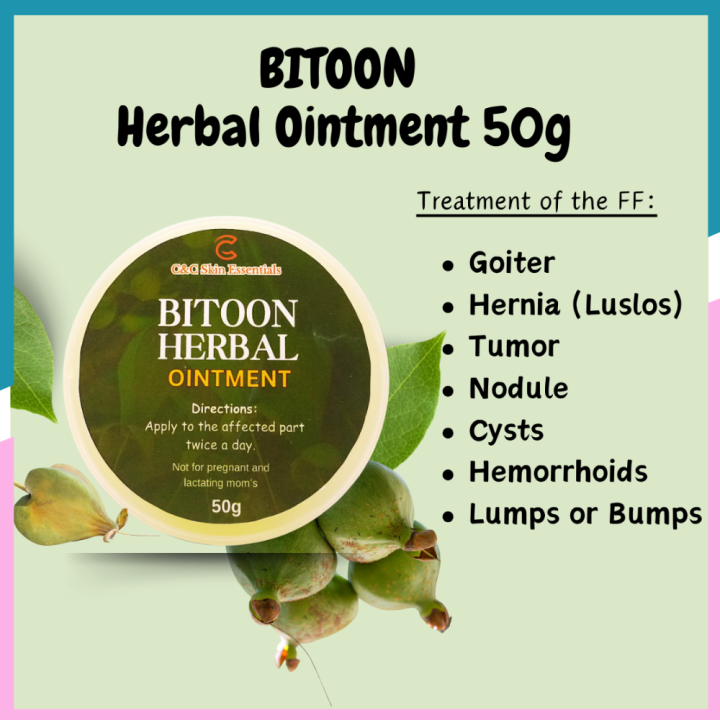 Original Bitoon Herbal Ointment Gamot sa bukol at pamamaga Pampatunaw ng bukol 50g | Lazada PH