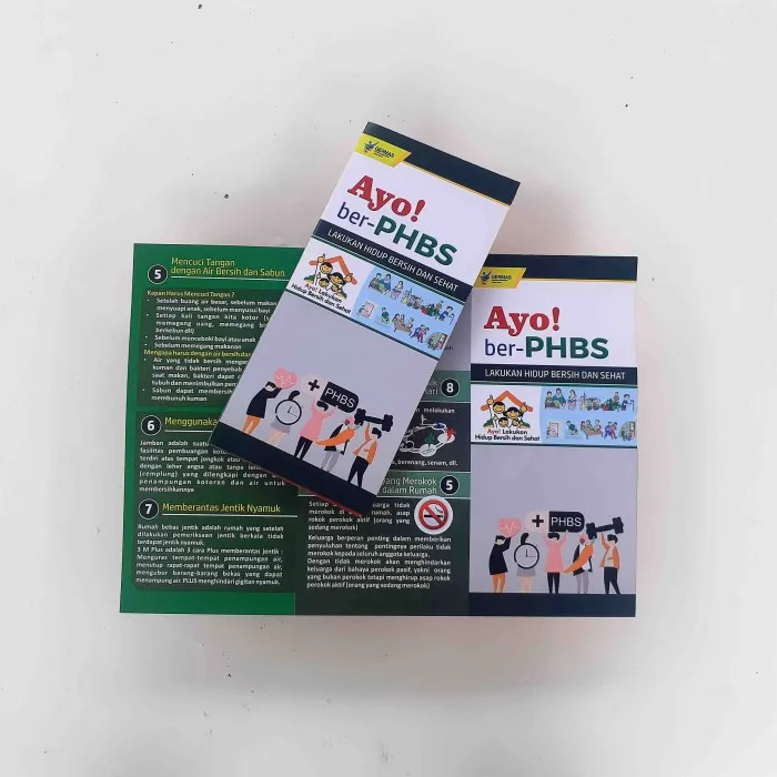 Media Promosi Kesehatan, Leaflet / Brosur PHBS Poster Kesehatan ...