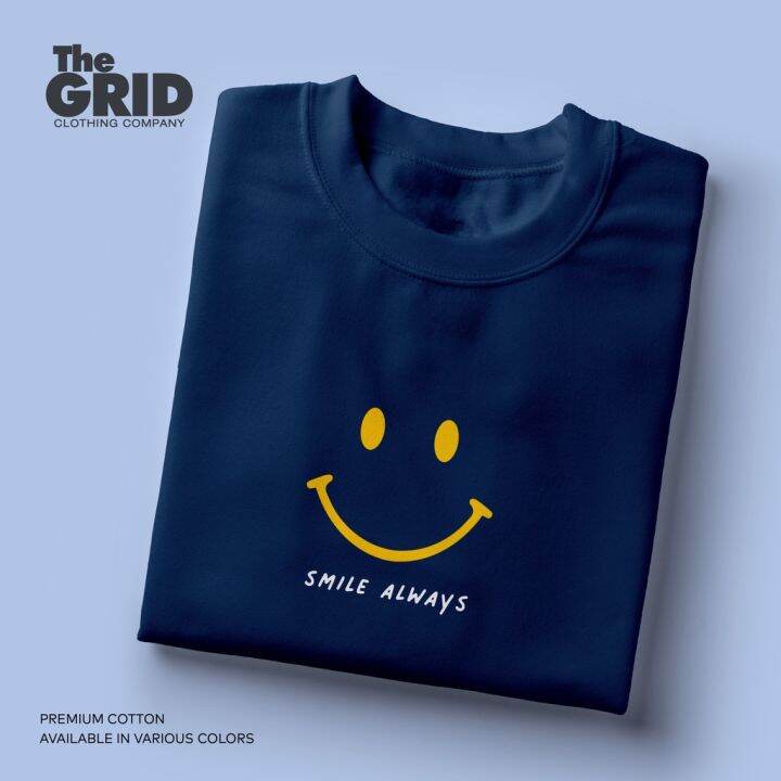 Smile Always - Cool Smiley Good Vibes Minimalist Streetwear Shirt ...