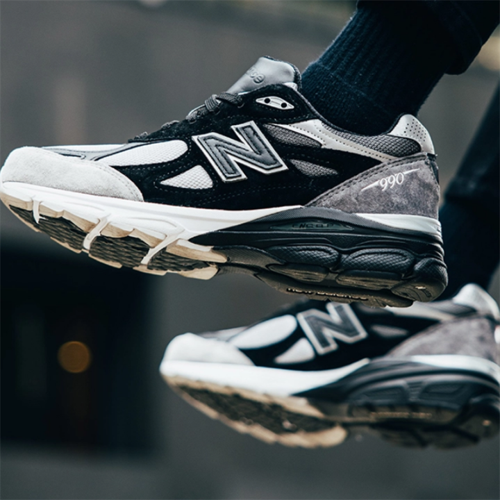 Sports Shoes_New Balance_NB_DTLR x 990v3 Black Grey Retro Sneaker ...