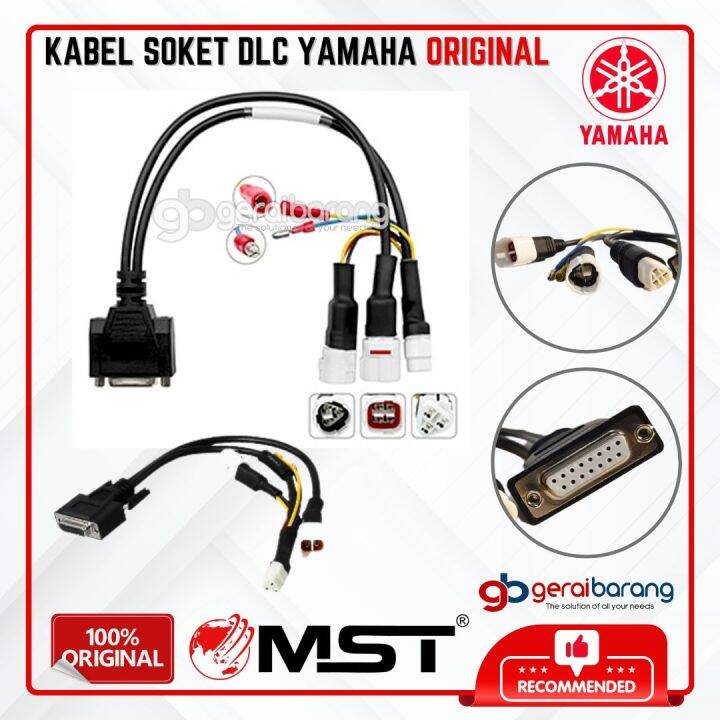 Soket DLC YAMAHA Scanner Motor ZEUS Baru/Lama, Kabel Yamaha Panjang ...