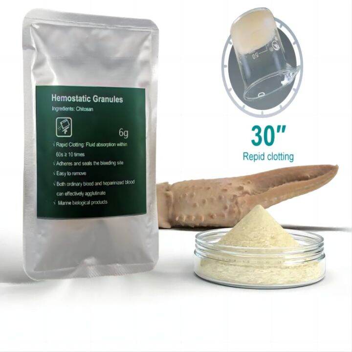 6G Chitosan First Aid Hemostatic Blood Clot Granules Powder Care For ...