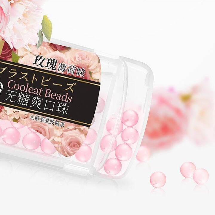 Rich taste cool refreshing popping beads cherry blossom rose mint body ...