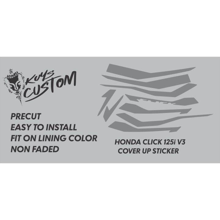 Honda Click v3 Decals sticker Cover Up | Lazada PH
