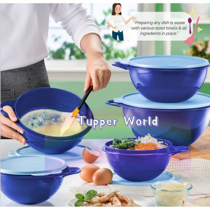 Tupperware That's A Bowl Set (2PC/4PCS) 1.4/3L | Lazada