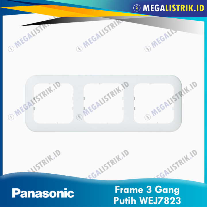 PANASONIC FRAME 3 GANG PUTIH WEJ7823 / BINGKAI TRIPLE / TRIPEL WIDE ...
