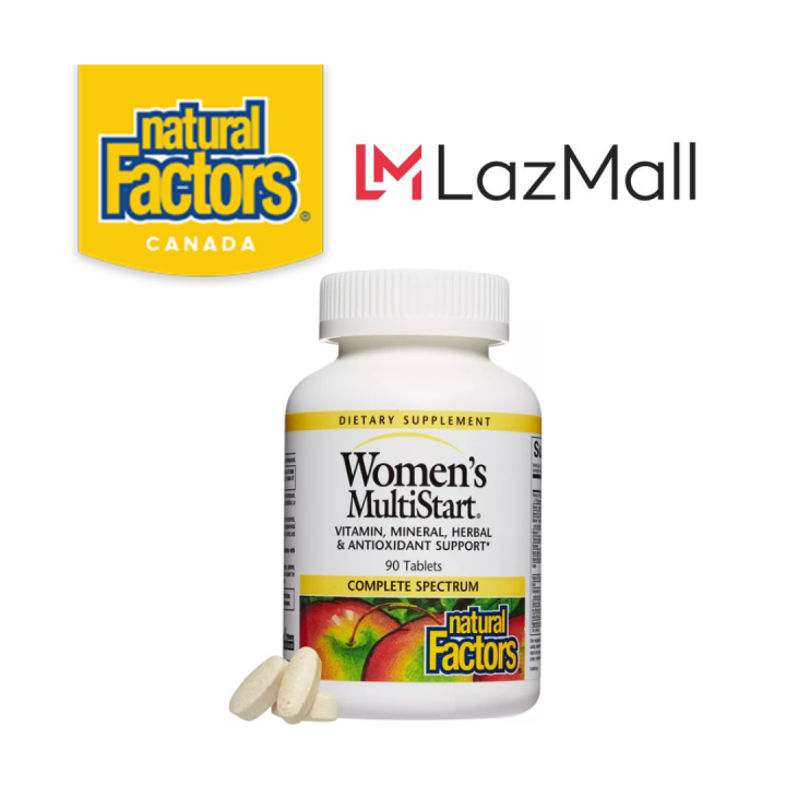 Natural Factors MultiStart Women's, Multivitamin, 90 Tablets | Lazada PH