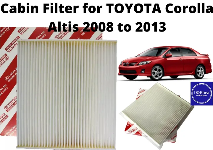 Cabin Filter Toyota COROLLA ALTIS 2008 to 2013 (87139-0D030) | Lazada PH