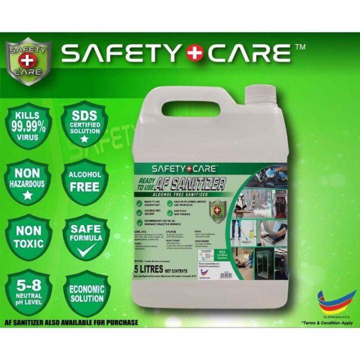 🔥Ready Stock🔥AF sanitizer Safety Care Anti-Bacterial Disinfectant 5L/500ML cleanser sanitizer ...