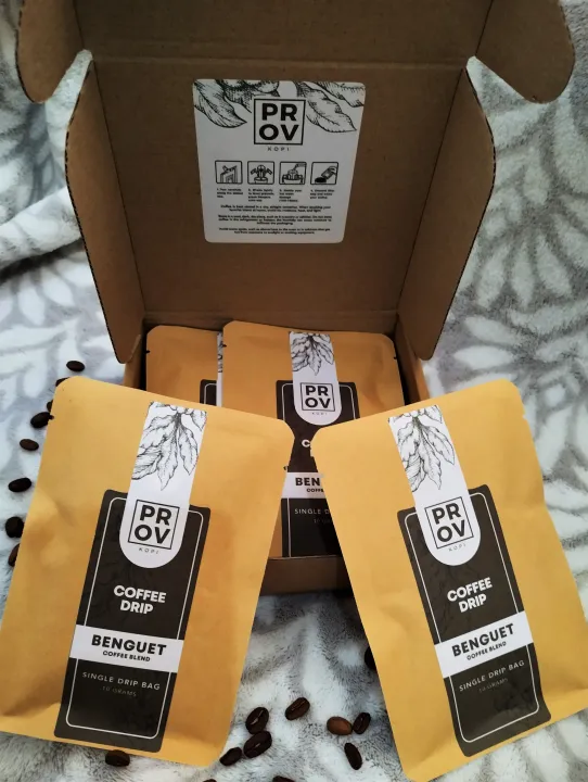 Benguet Coffee Blend Kraft Brown Box (Pack of 10 Individually Sealed ...