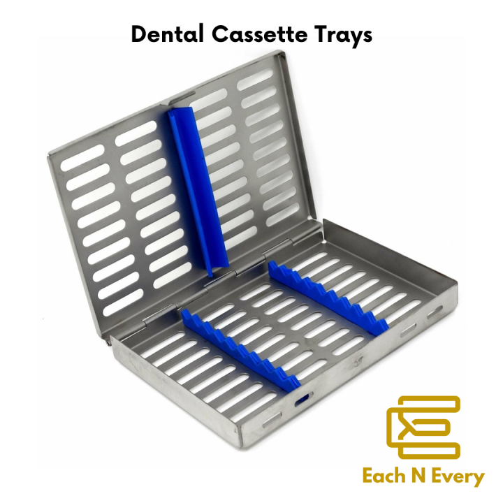 10Pcs Dental Sterilization Cassette Rack Tray Box for Rack Rubber Linker Instrument Clinic ...