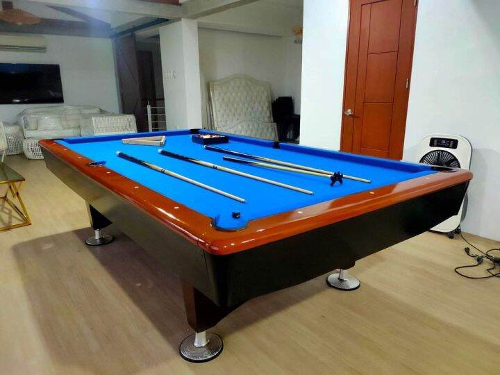 1 SET BRAND NEW STANDARD BLACK BILLIARD TABLE WITH COMPLETE OF ...