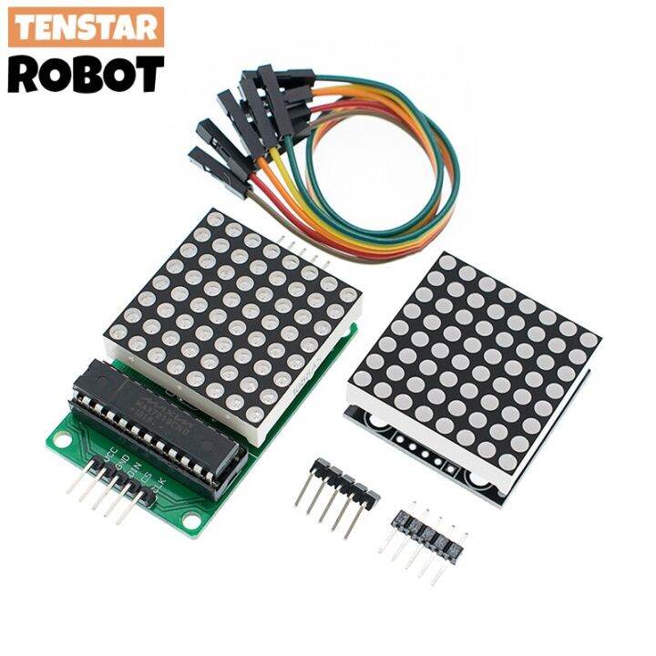 MAX7219 8 * 8 dot matrix module microcontroller module โมดูลแสดงผล MCU ...
