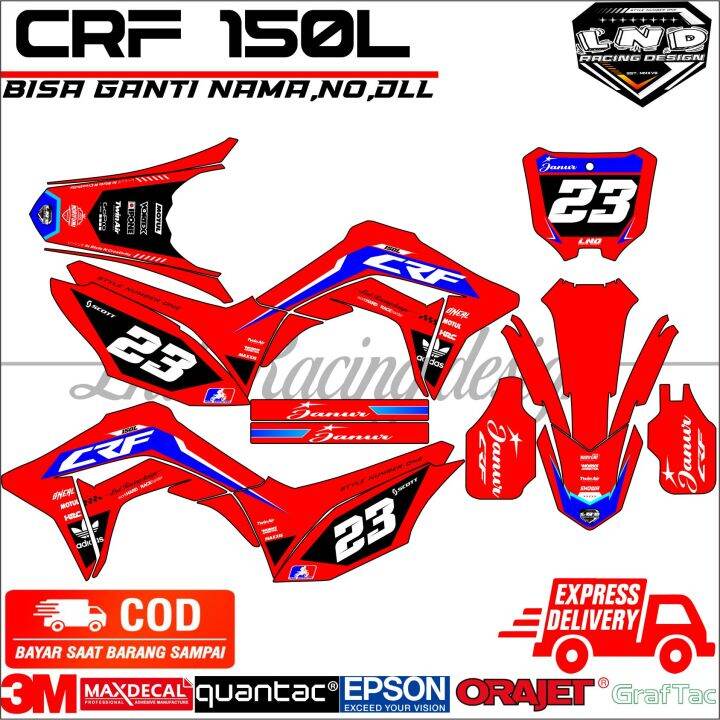 DECAL CRF 150L MERAH SIMPEL | Lazada Indonesia