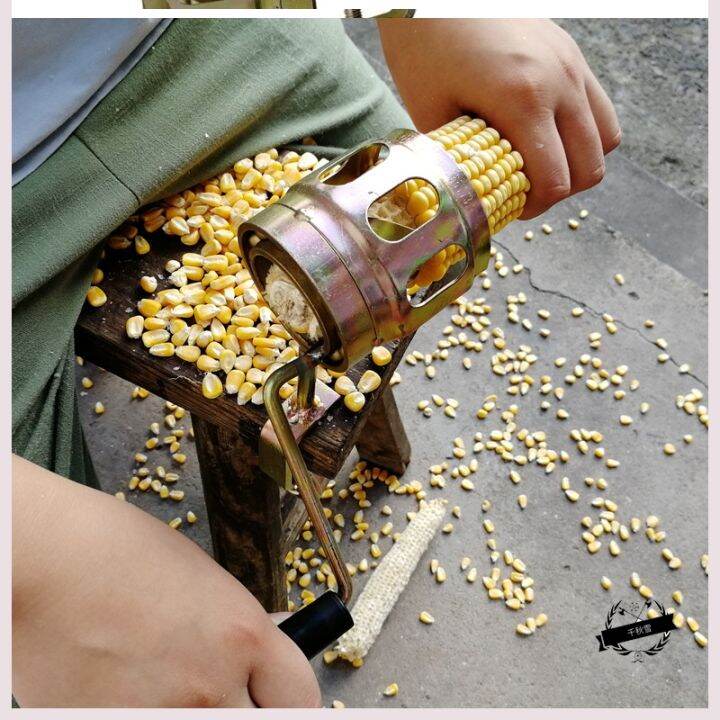 Hand-operated pure manual rice artifact corn husking and threshing rice ...