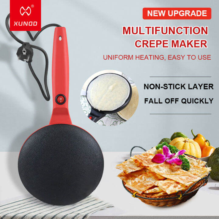XUNDD Handheld Electric Crepe Maker Breakfast Maker Heating Small ...