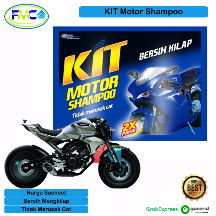 KIT Motor Shampoo Sachet Mobil Wash And Wax Sampo Pembersih Cuci Body ...