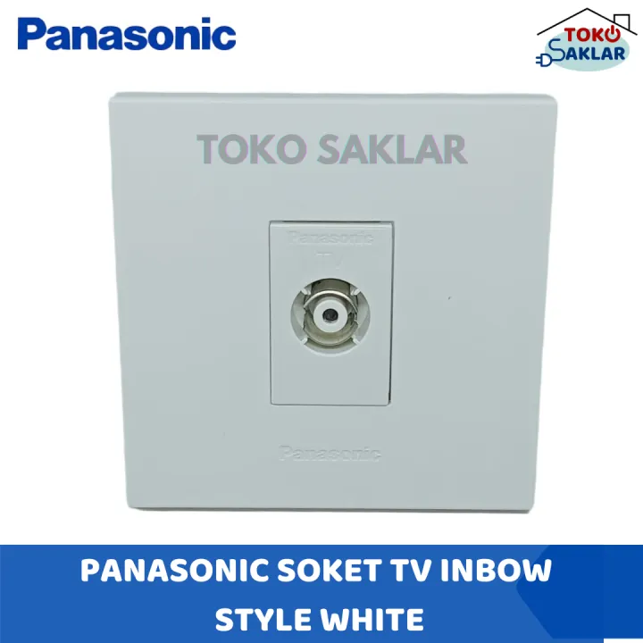 Panasonic Soket TV Style White Tanam Stopkontak Putih Minimalis ...