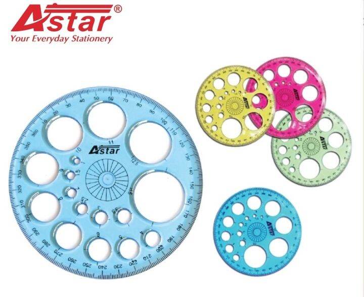 Astar 360 Degree Rounded Ruler with Hole / 360’ Protractor | Lazada