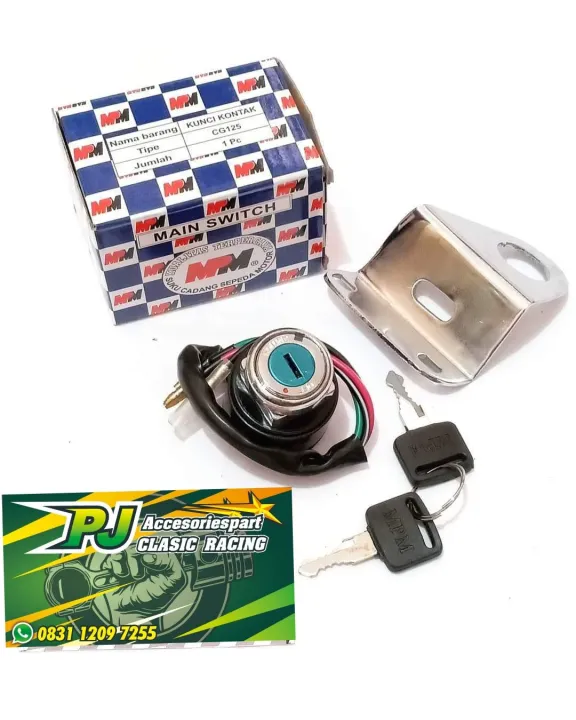 KUNCI KONTAK KABEL 4 PENGAPIAN AC MERK MPM SET DUDUKAN STANLESS | Lazada Indonesia