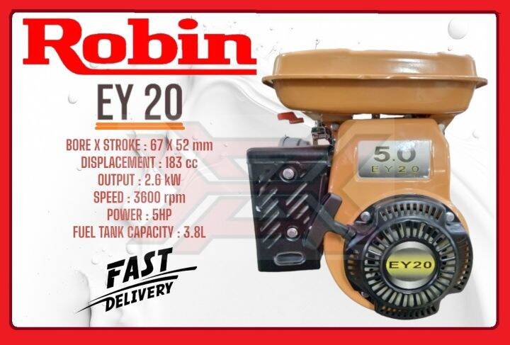 ROBIN GASOLINE ENGINE EY20 PETROL ENGINE 5HP | Lazada