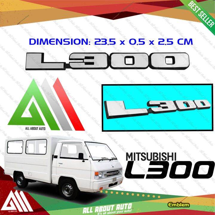 L300 Rear Trunk Emblem Badge for Mitsubishi L300 Cars (Chrome) | Lazada PH