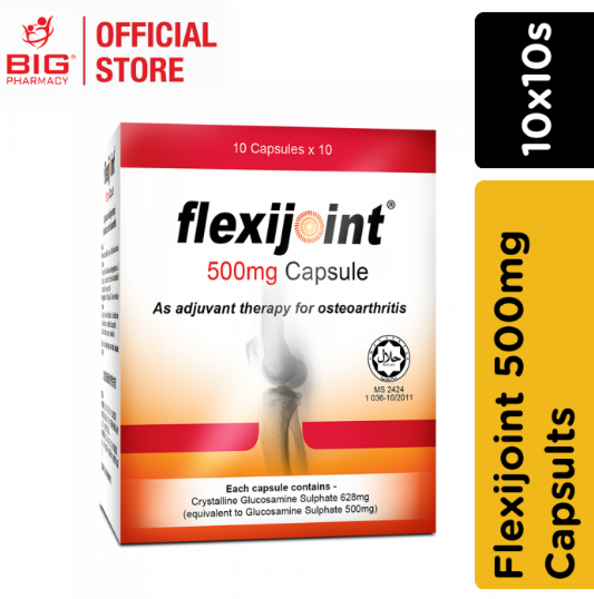 Flexijoint 500Mg Capsule (10 Capsules x 10) | Lazada